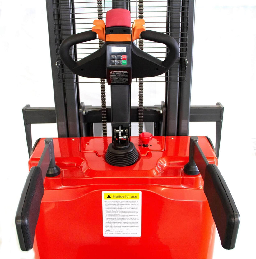 PS3300FE-3M Electric Pallet Stacker, 3300 lbs Capacity – SUNMAX