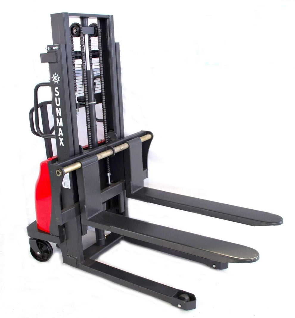 Semi Electric Pallet Stacker PS3300SE-2M - 78" Lift Fixed – SUNMAX